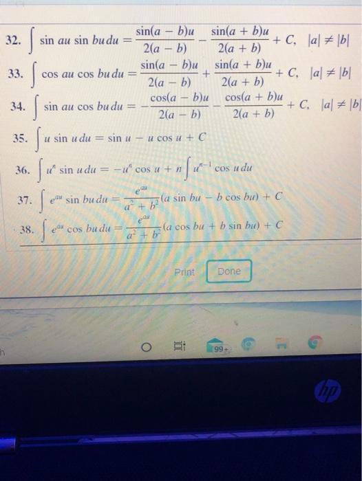 Solved Use the table of integrals, or a computer or | Chegg.com
