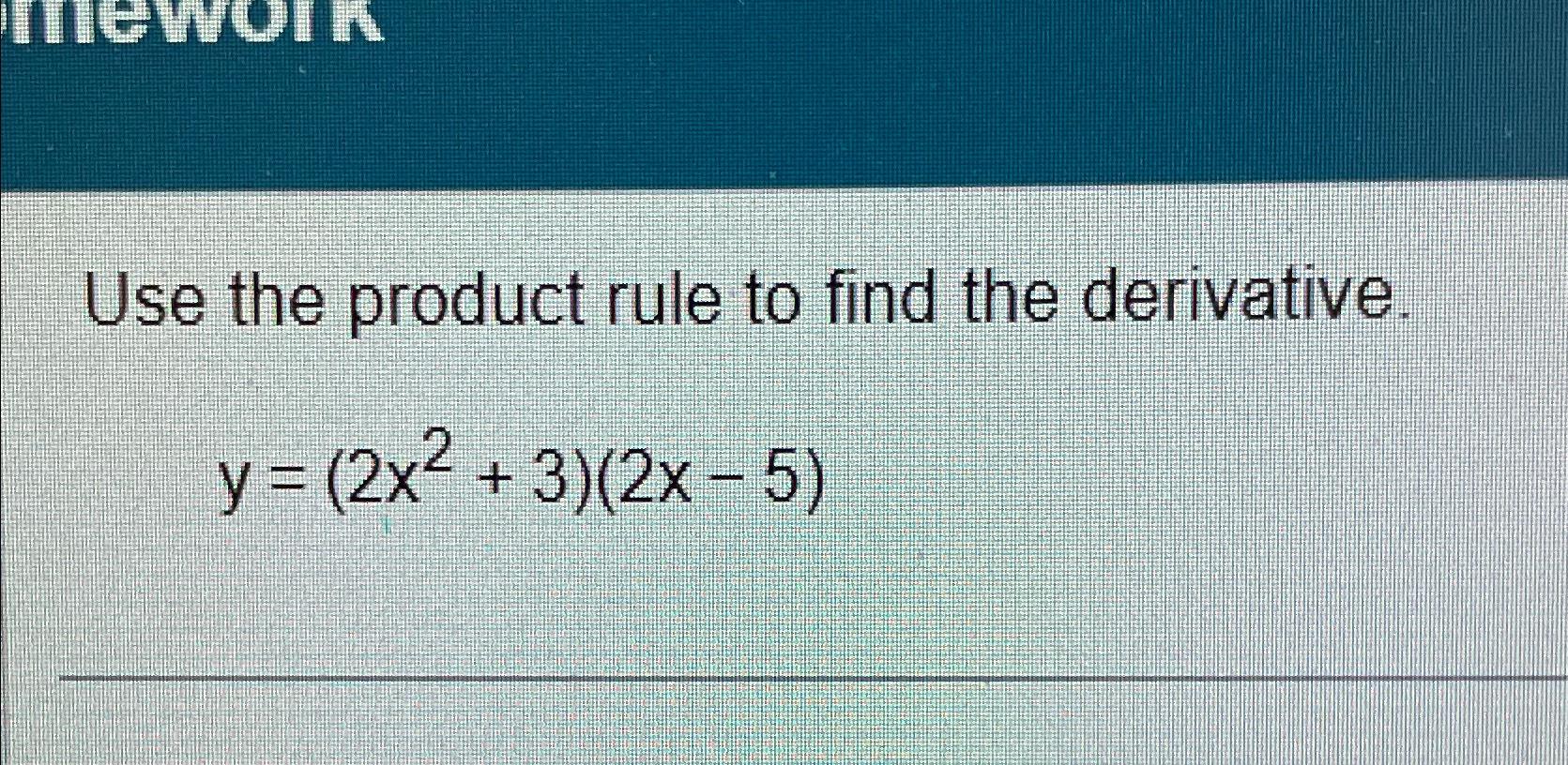 use-the-product-rule-to-find-the-chegg