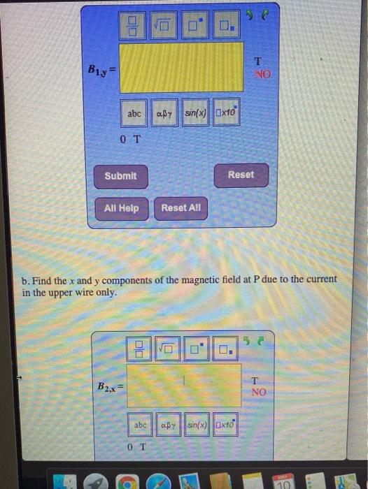 Solved مودم Two long thin parallel wires a distance d= 14.9 | Chegg.com