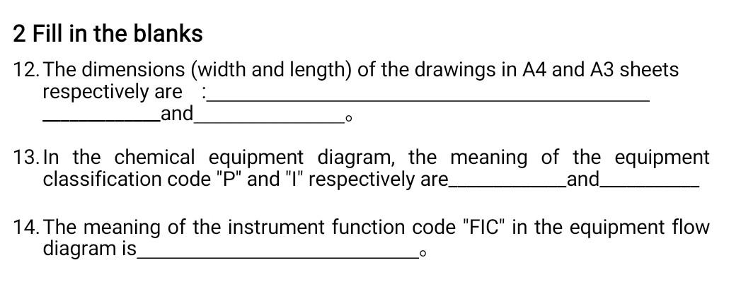 Solved 2 Fill in the blanks 12. The dimensions (width and | Chegg.com