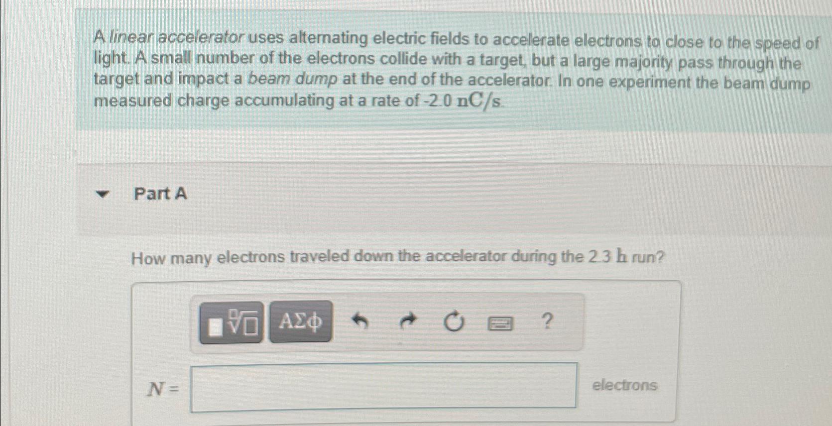 Solved A linear accelerator uses alternating electric fields | Chegg.com
