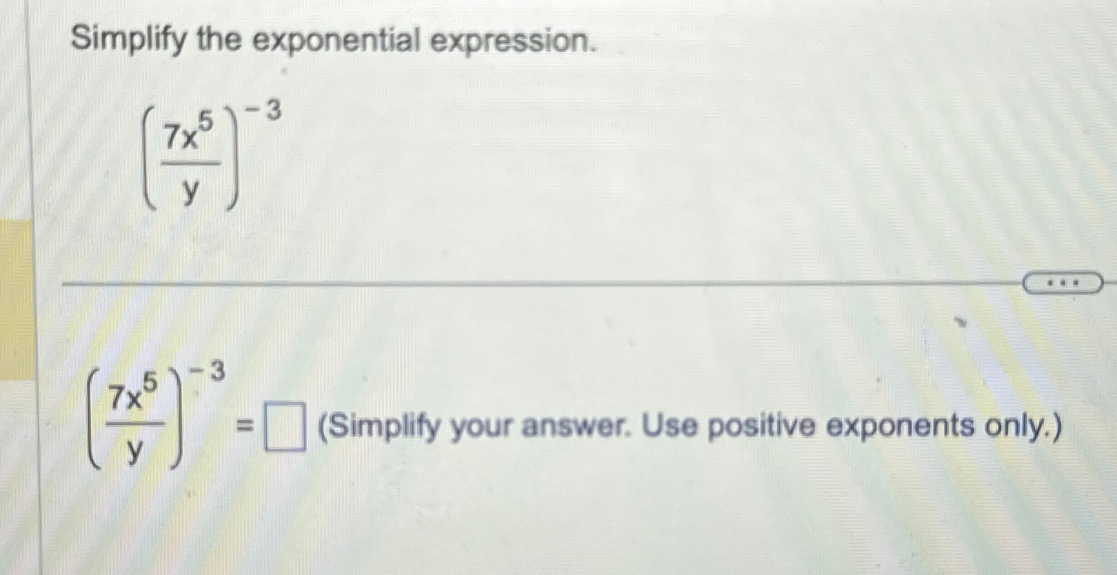 Solved Simplify the exponential | Chegg.com