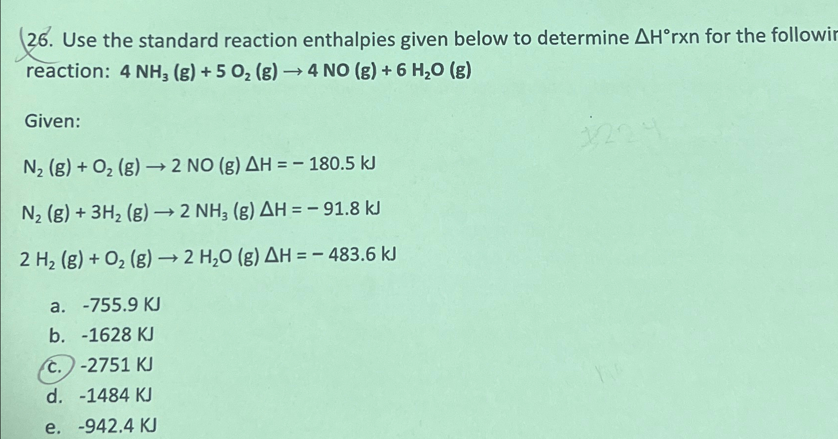 Solved Use the standard reaction enthalpies given below to | Chegg.com