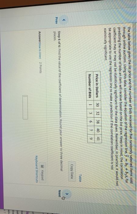 Solved The table below gives the list price and the number | Chegg.com