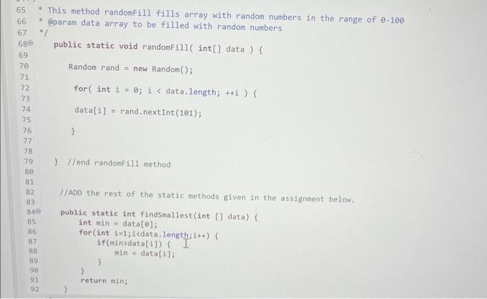 Solved Chapter 7 Program 1: StatsArray.java ( 20 points) | Chegg.com