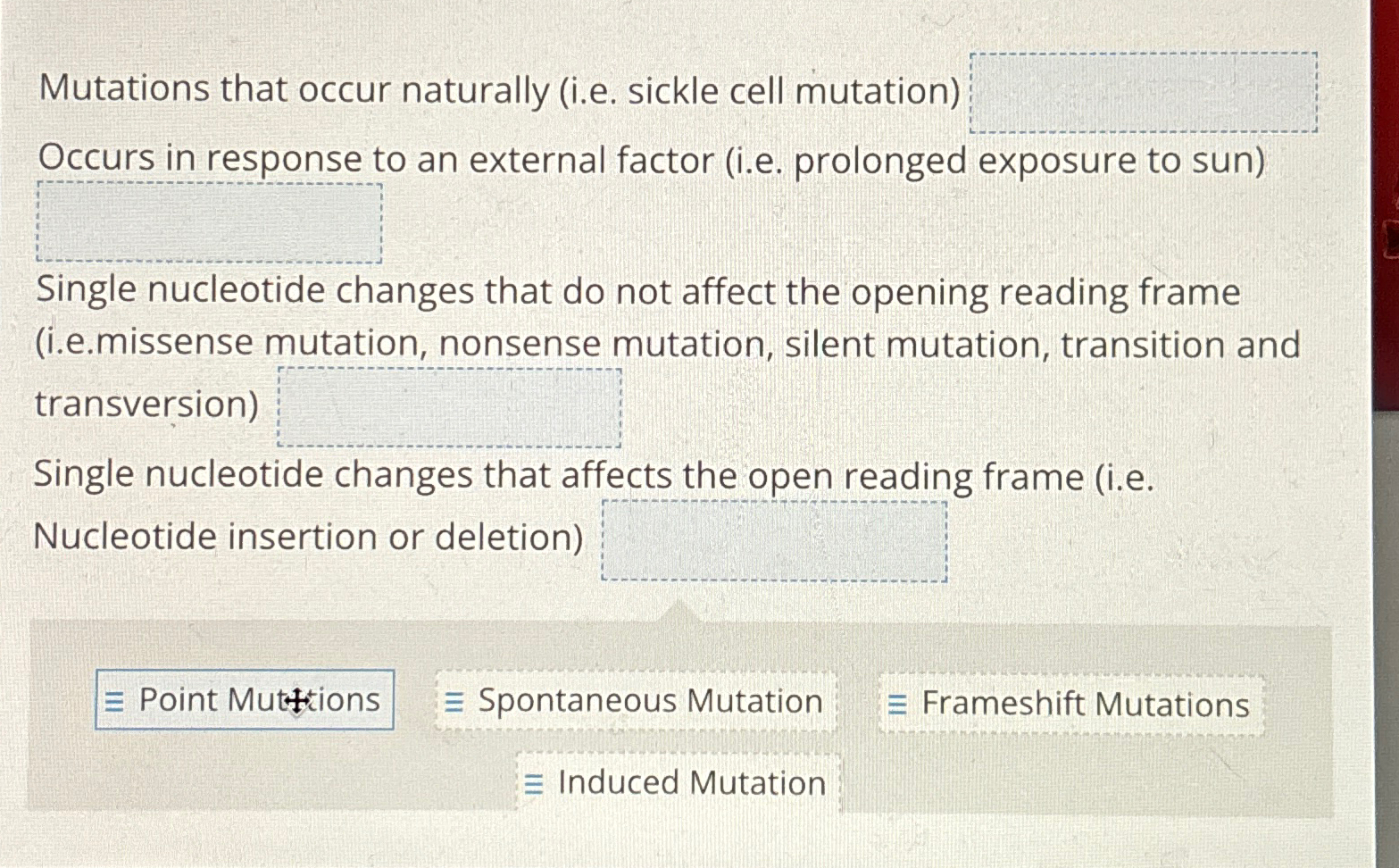 Solved Mutations that occur naturally (i.e. ﻿sickle cell | Chegg.com