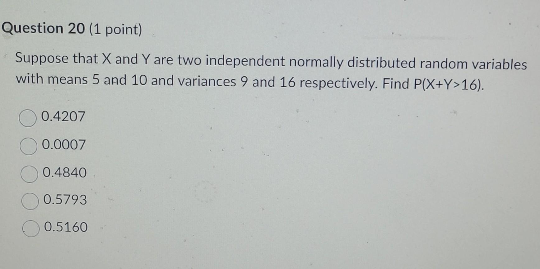 Solved Suppose that X and Y are two independent normally | Chegg.com
