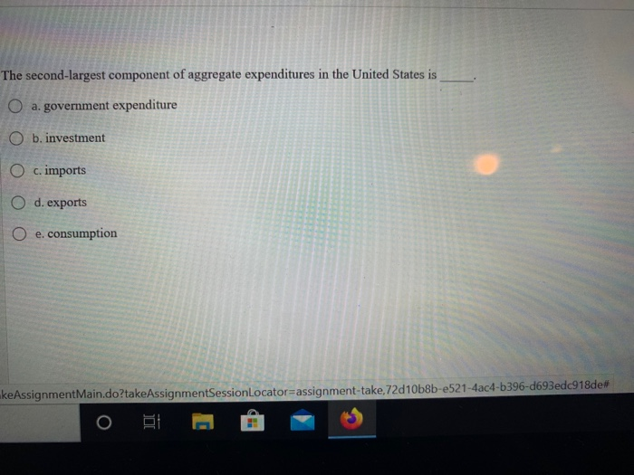 Solved The second-largest component of aggregate | Chegg.com