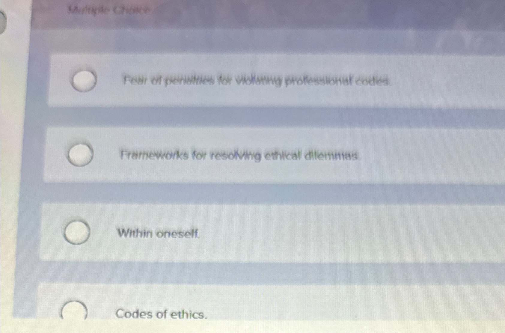 Solved Fratheworks for resolving ethical dilehthes.Within | Chegg.com