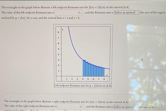 Solved The rectangles in the graph below illustrate a left | Chegg.com