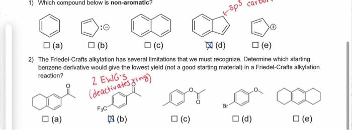 Solved 2) The Friedel-Crafts alkylation has several | Chegg.com