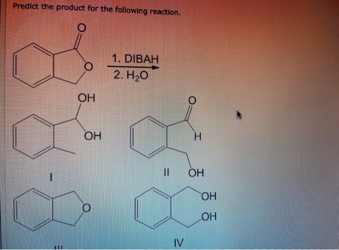 Solved Predict the product for the following reaction. 1. | Chegg.com