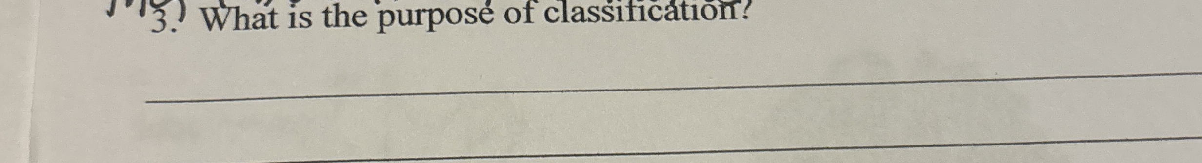 Solved What is the purpose of classification? | Chegg.com