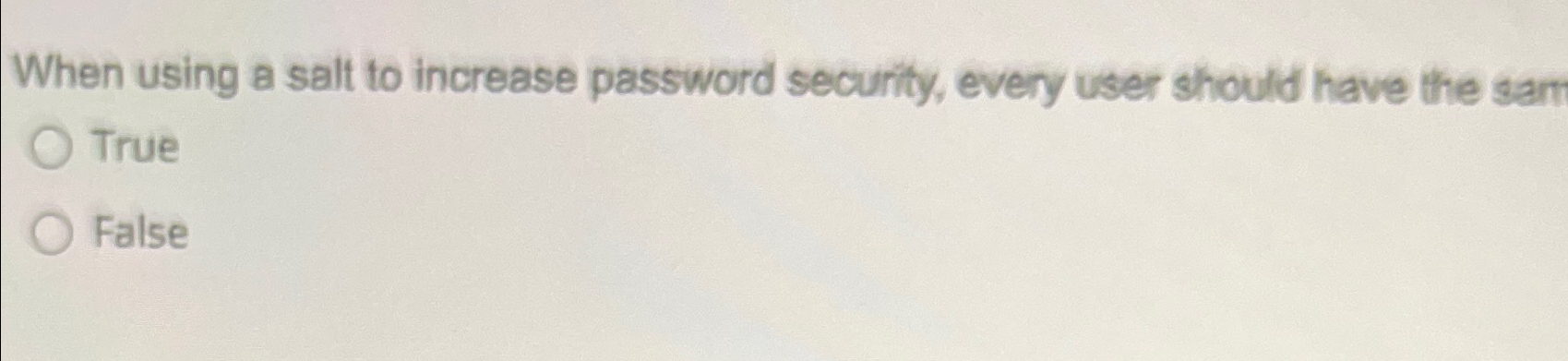 Solved When Using A Salt To Increase Password Security 7334