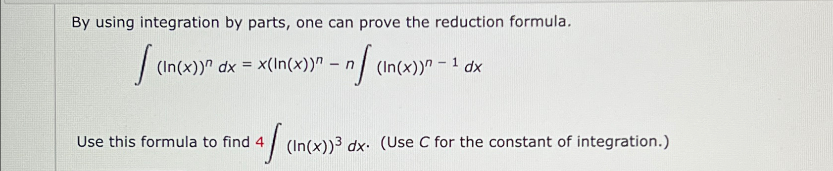 Solved By using integration by parts, one can prove the | Chegg.com