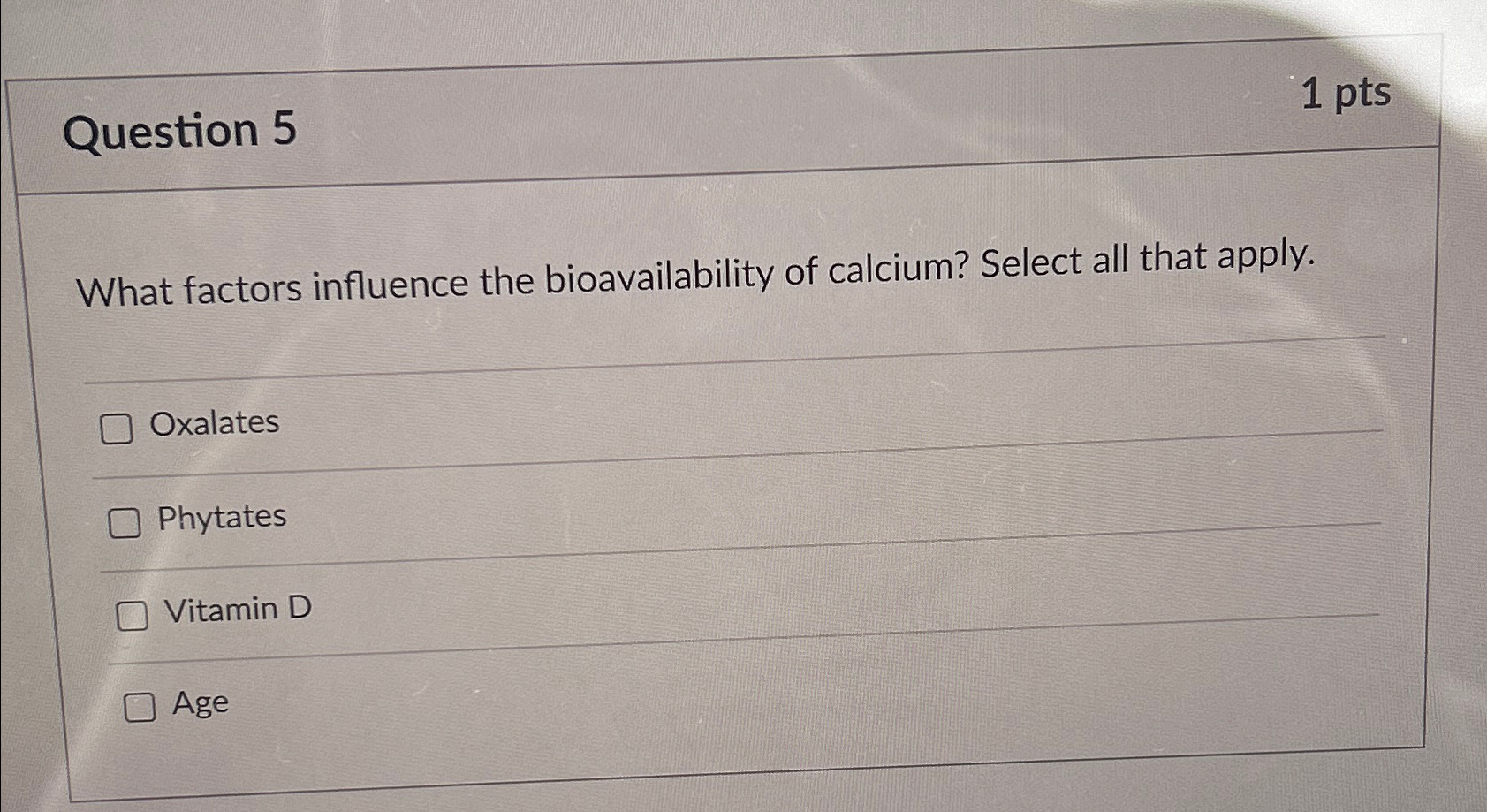 Solved Question 51 ﻿ptsWhat factors influence the | Chegg.com