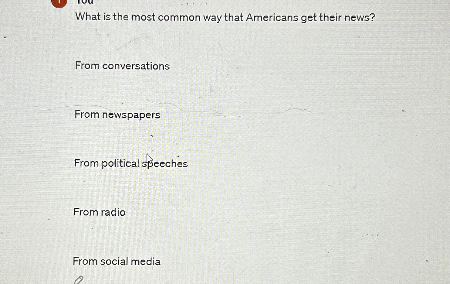 Solved What is the most common way that Americans get their | Chegg.com