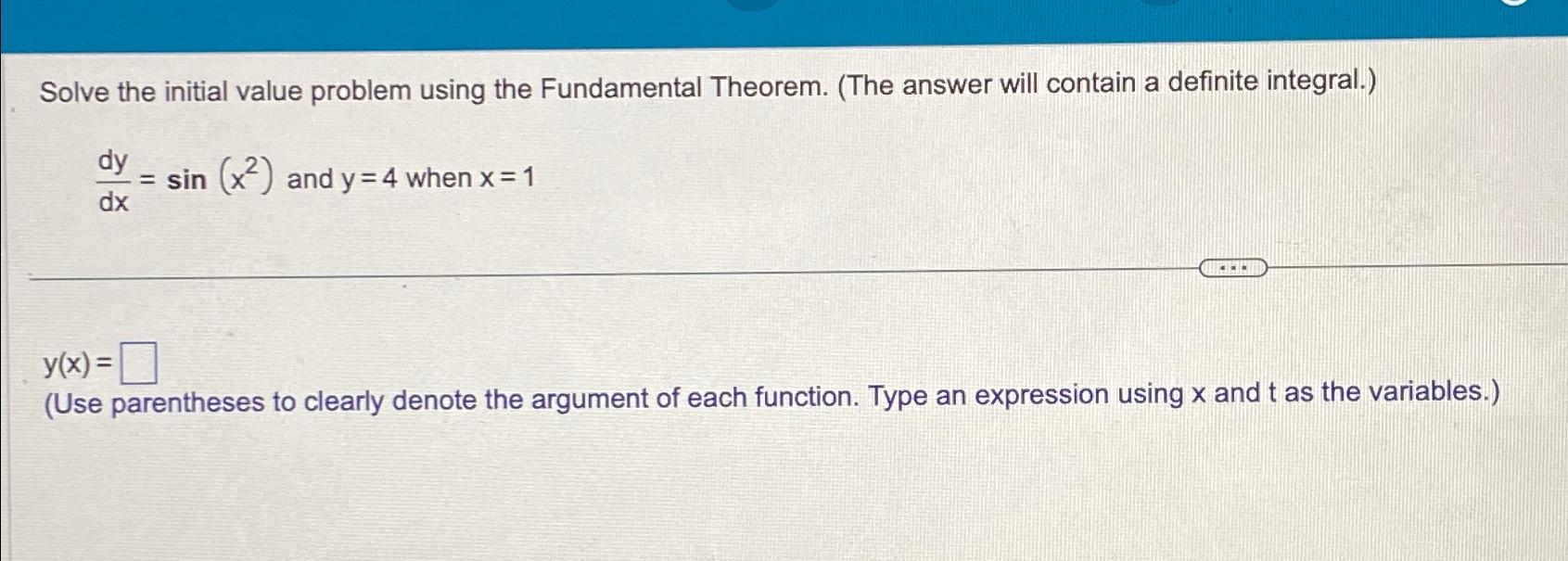 Solved Solve the initial value problem using the Fundamental | Chegg.com