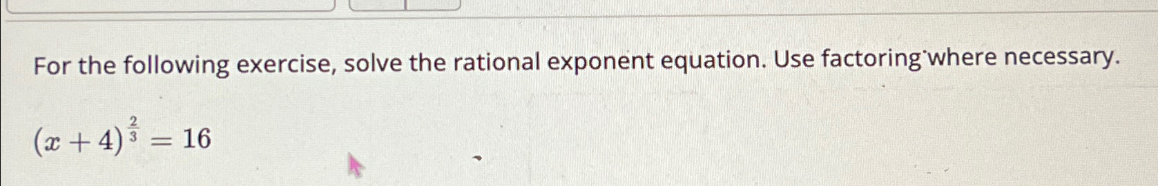 Solved For the following exercise, solve the rational | Chegg.com