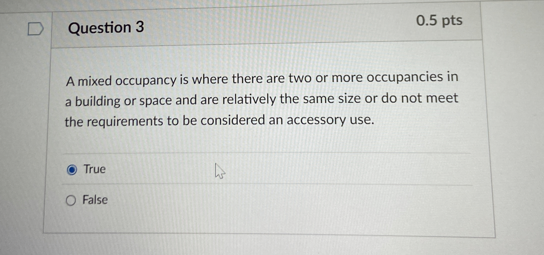 Solved Question 3A mixed occupancy is where there are two or | Chegg.com