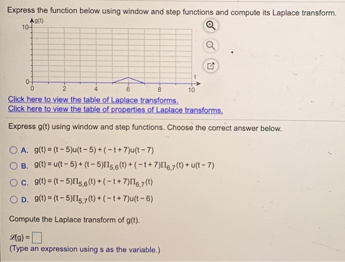 Solved Express the function below using window and step | Chegg.com