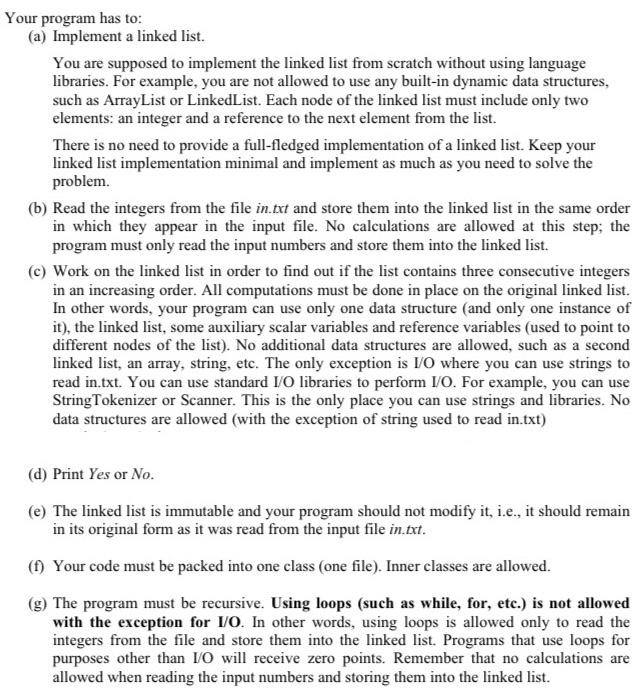 Solved Write a program called Three in Java that reads a | Chegg.com