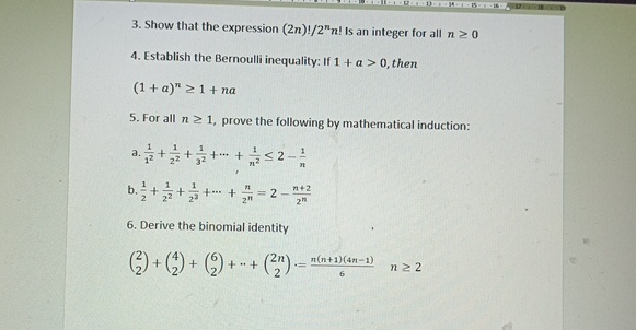 Solved Show that the expression (2n)!2nn ! ﻿Is an integer | Chegg.com