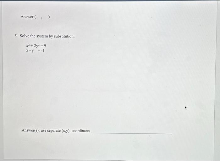 Solved 4. Solve using an inverse matrix: Put in AX=B form | Chegg.com