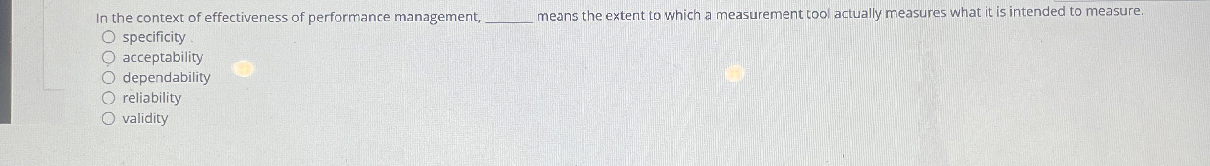 Solved In the context of effectiveness of performance | Chegg.com