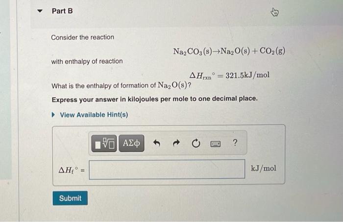 Solved a Review Constants Period Part A Enthalpy It is a | Chegg.com