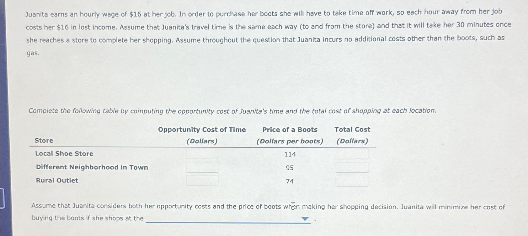 Solved Juanita earns an hourly wage of $16 ﻿at her job. In | Chegg.com