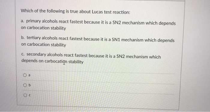 Solved Which of the following is true about Lucas test | Chegg.com
