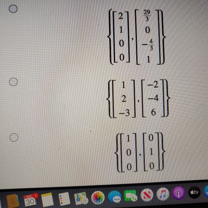 Solved linear algebra Find a base for the column space of | Chegg.com