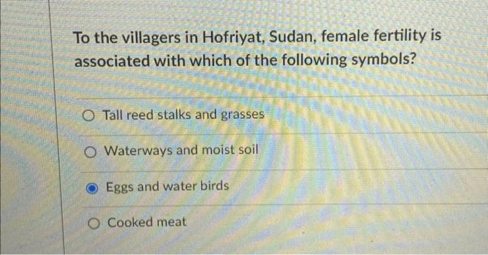 To the people of Hofriyat, Sudan, infibulated bodies | Chegg.com