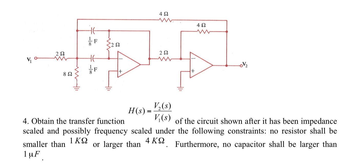 Solved Obtain the transfer function H(s)=V2(s)V1(s) ﻿of the | Chegg.com
