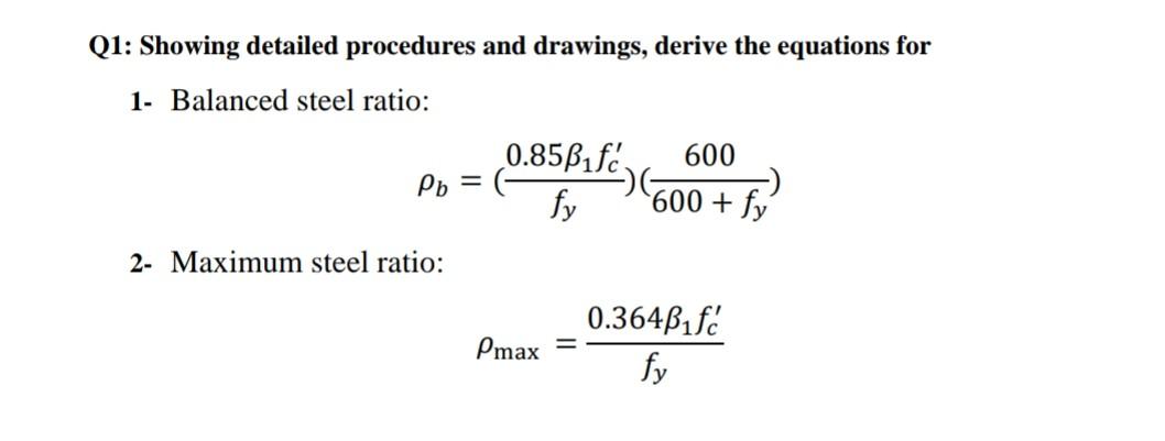 Solved Q1: Showing detailed procedures and drawings, derive | Chegg.com