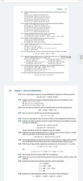 Solved Simplify the following Boolean functions, using | Chegg.com