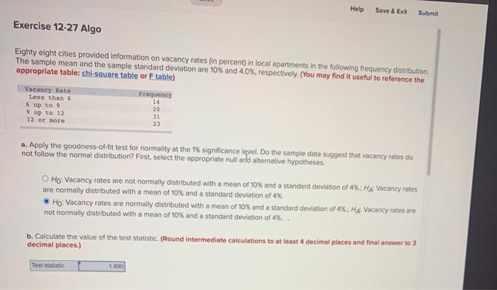 Solved Help Save & Exit Submit Exercise 12-27 Algo Eighty | Chegg.com