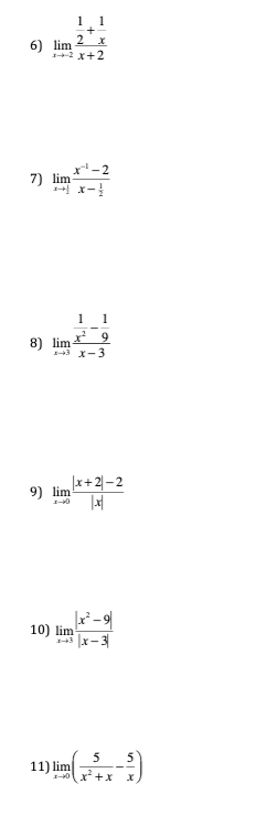 Solved Evaluating*Limits**Evaluate*the*following*limits*with | Chegg.com