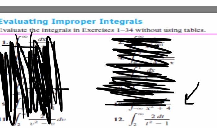 Solved Evaluating Improper Integrals Evaluate the integrals | Chegg.com