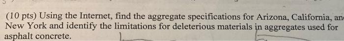 Solved (10 pts) Using the Internet, find the aggregate | Chegg.com