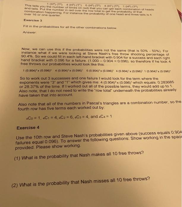 Solved Complete the pattern down to the 10 th row AND add up | Chegg.com