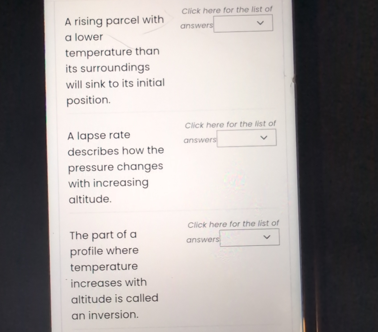 Solved A rising parcel withClick here for the list ofa | Chegg.com