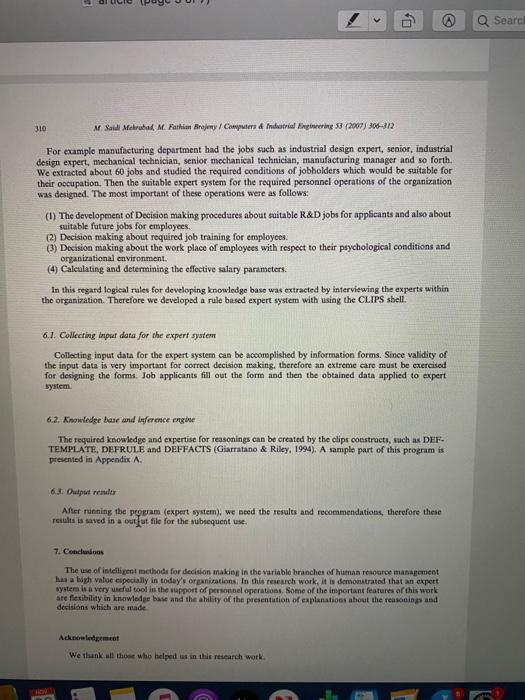 Solved could please help summarize this article. this is for | Chegg.com