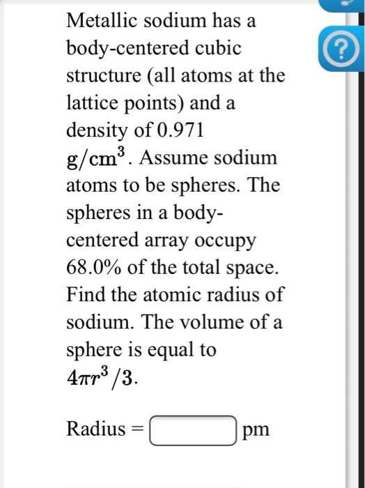 Solved ? Assume X has a body-centered cubic lattice with all | Chegg.com