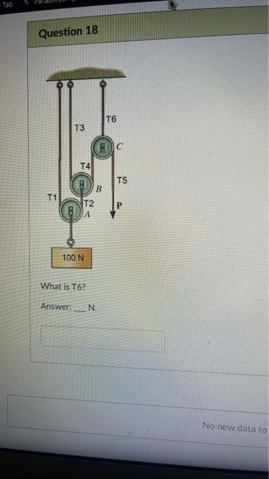 Solved Question 18 What is T6? Answer:_N. | Chegg.com