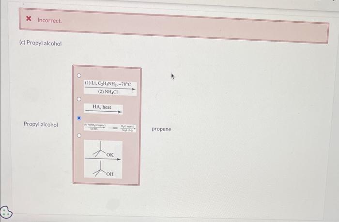 Solved Outline a synthesis of propene from each of the | Chegg.com