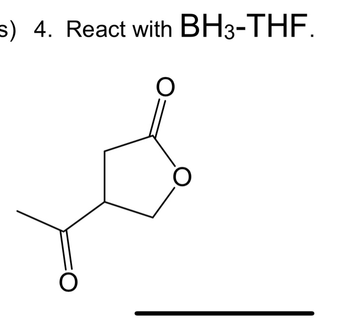 Solved 5) 4. React with BH3-THE. O | Chegg.com