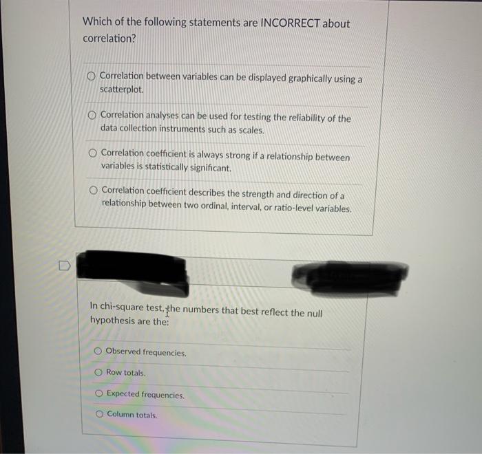 Solved Which of the following statements are INCORRECT about | Chegg.com