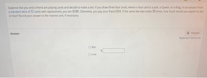 Solved Suppose that you and a friend are playing cards and | Chegg.com